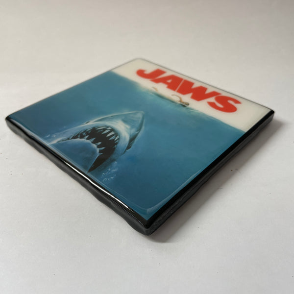 JAWS Movie Coaster Custom Ceramic Tile | CoasterLily Tiles